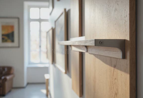 Exhibit Mount Storage Rack with Plain Brackets in a Gallery Setting ...