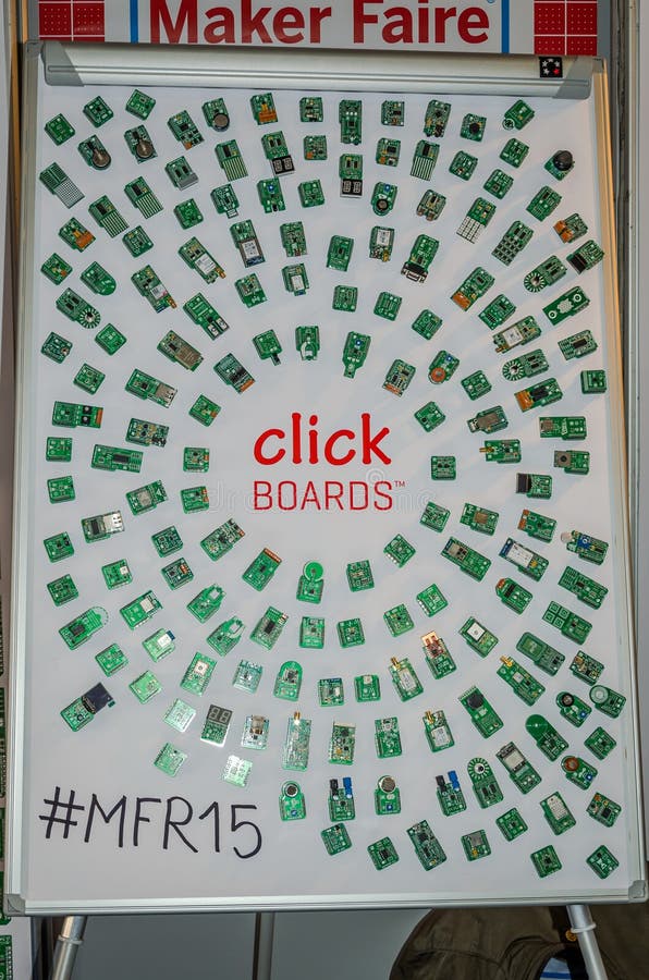 Exhibition Boards with Innovative Computer Chips that are Used in ...