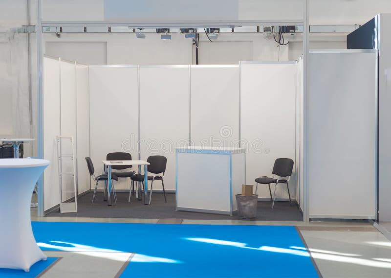 Exhibition Fair Show Company Stand Booth, Empty Blank Stock ...