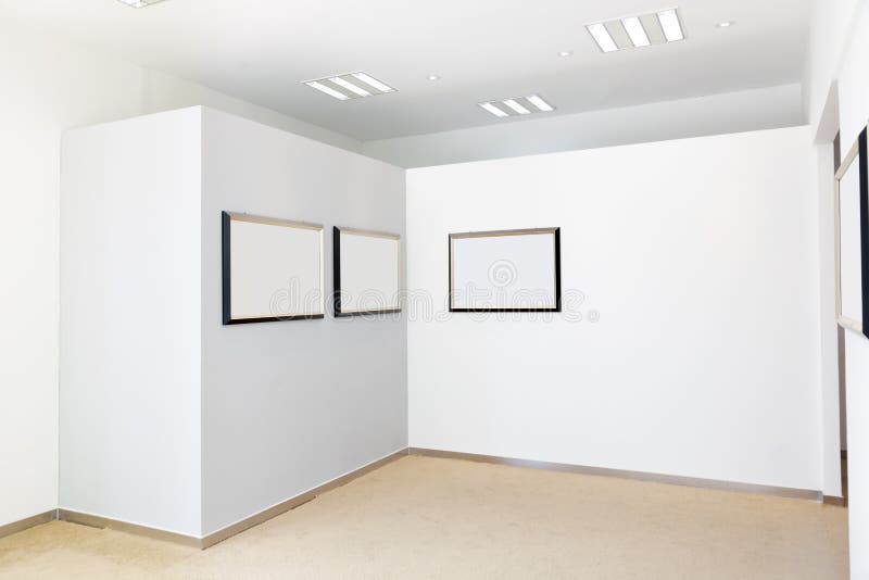 Exhibition frames stock photo. Image of indoor, blank - 20706286