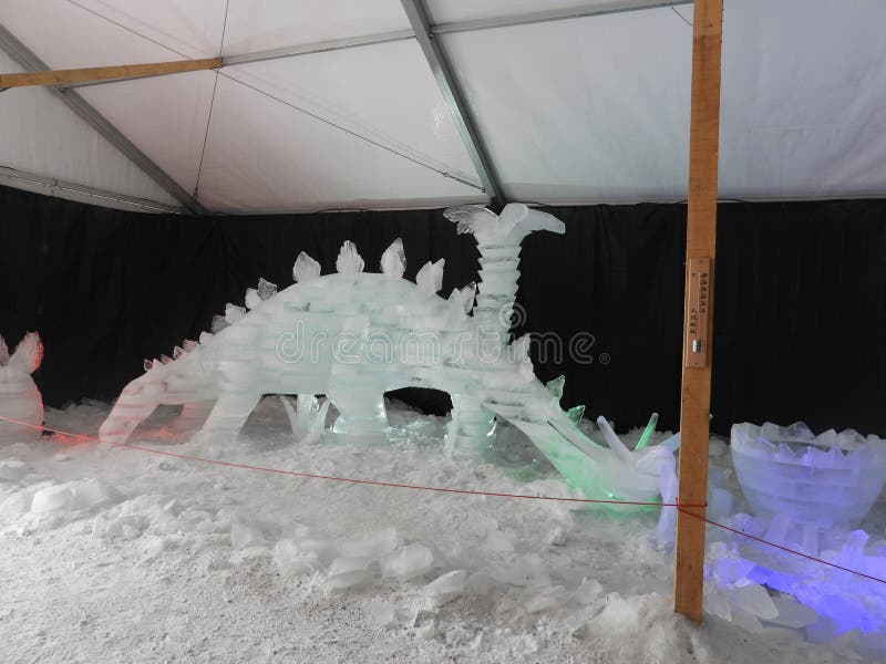 An Exhibition of Ice Sculptures with a Dinosaur Theme 24 Editorial ...