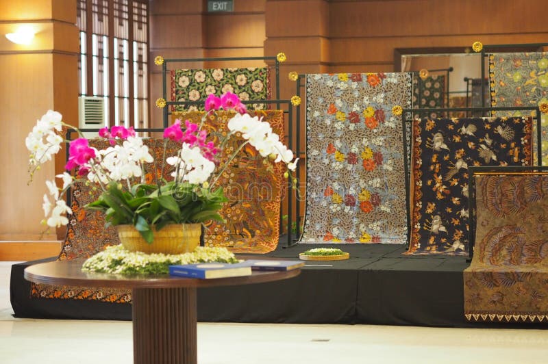 Exhibition of Indonesian Batik Cloth Held in Jakarta Stock Photo ...