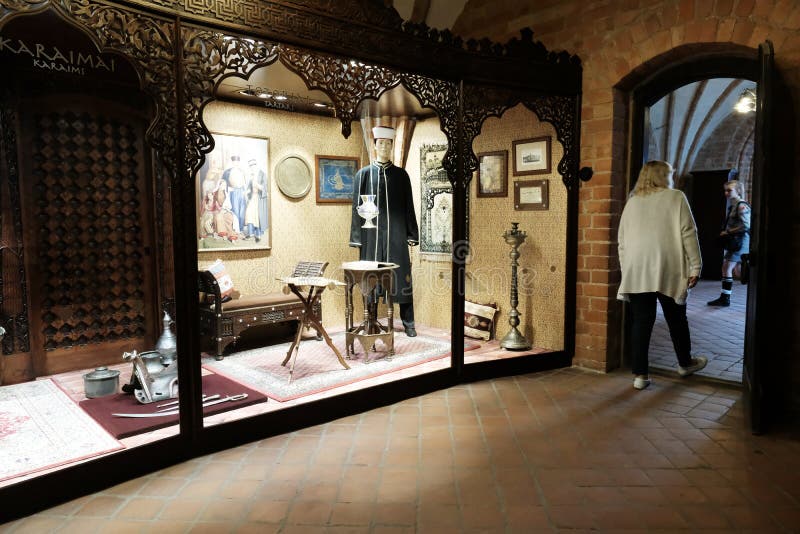 Exhibition at the Interiors of Trakai Castle Editorial Photography ...