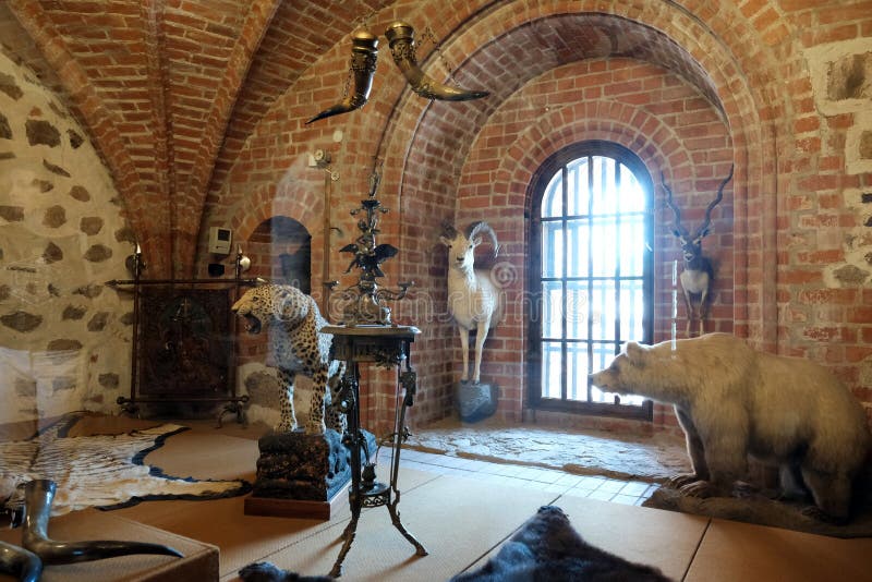 Exhibition at the Interiors of Trakai Castle Editorial Photography ...