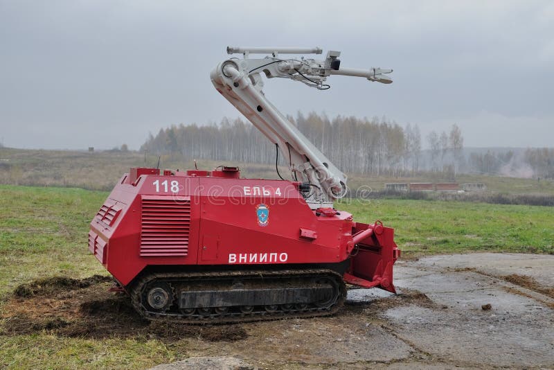 Exhibition INTERPOLITEX 2016.Robot for Maintenance Operations Editorial ...