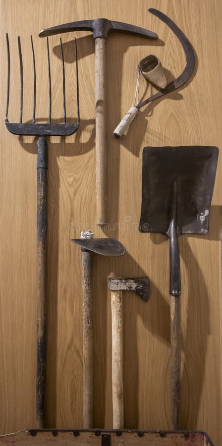 Exhibition of Manual Farm Tools Stock Photo - Image of exhibition ...