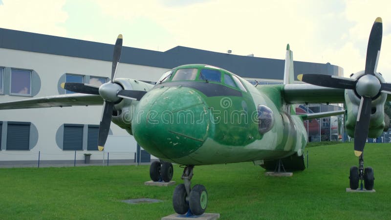 Open-air Exhibition of Old Military Transport Aircraft Stock Footage ... Open-air Exhibition of Old Military Transport Aircraft Stock Footage ...