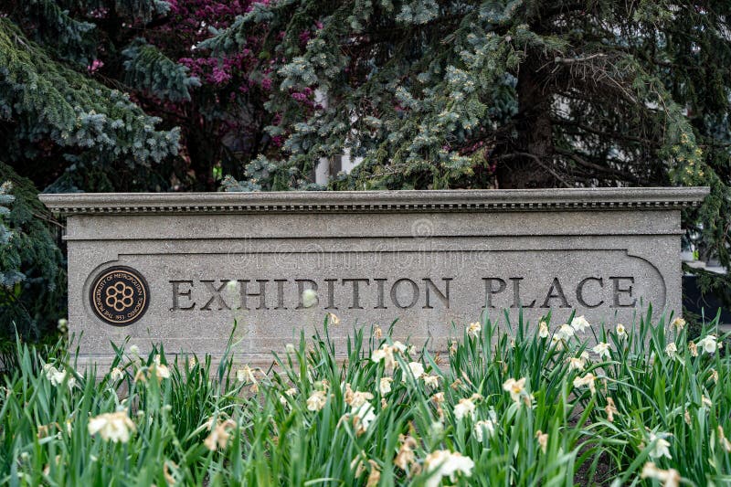 Exhibition Place sign. editorial image. Image of place - 320406275
