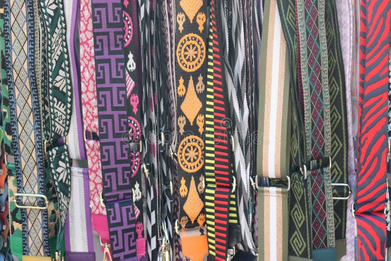 Exhibition and Resale of Clothing Straps for Trousers Stock Image ...