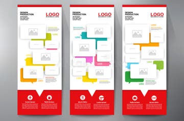 Exhibition Roll Up Displays Template for Print. Stock Vector ...