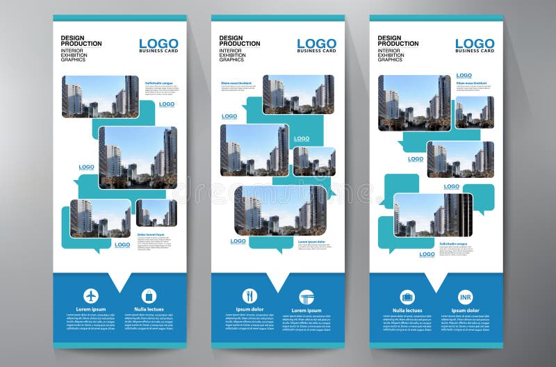 Exhibition Backdrop Displays Template for Print. Stock Vector ...