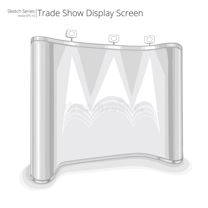 Trade Exhibition Show Booth. Stock Vector - Illustration of ...
