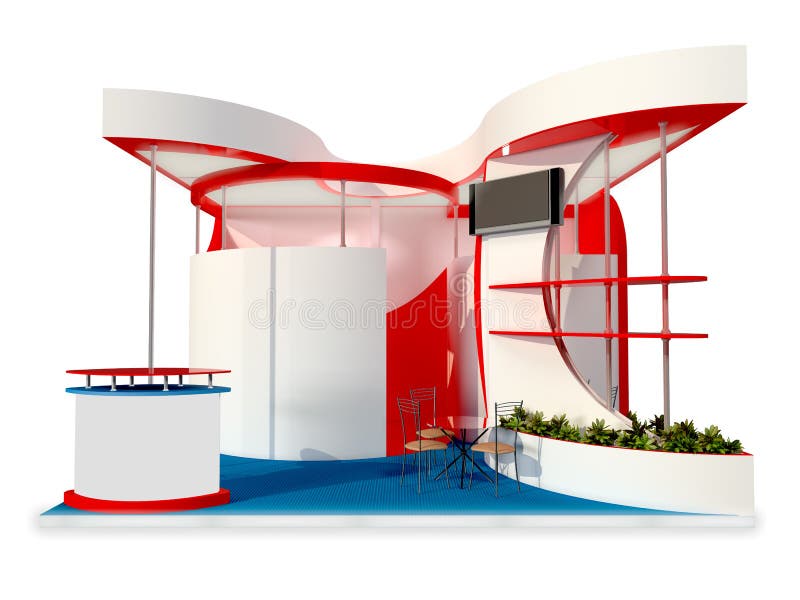 Exhibition stand design stock illustration. Illustration of isolated ...