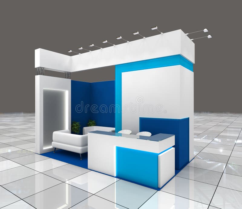 Minimalist trade show booth design - bapservices