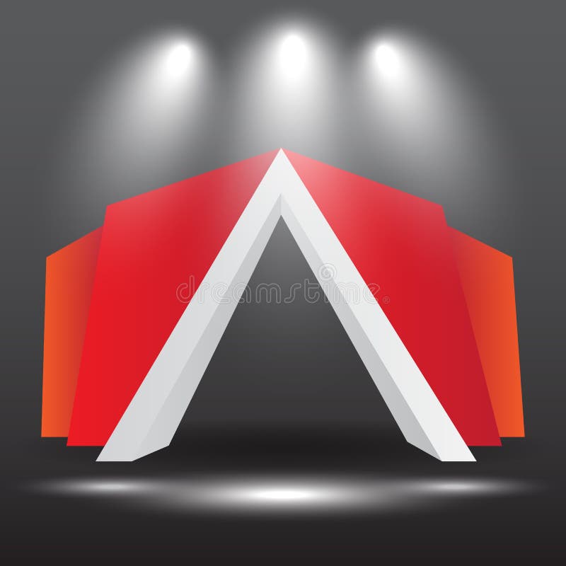 Exhibition Stand Gate Entrance Vector with for Mock Up Event Display ...