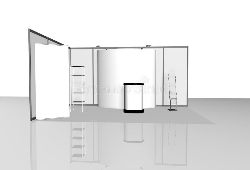 Exhibition Stands 3d Rendering Illustration Exhibition Expo Stock ...