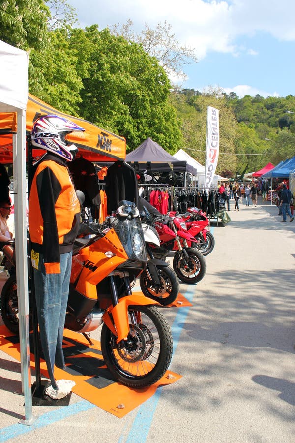Exhibition Stands Motorcycling Event Editorial Stock Photo - Image of ...