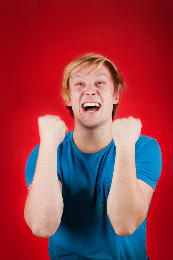 Exhilarated Young Man Stock Photos - Free & Royalty-Free Stock Photos ...