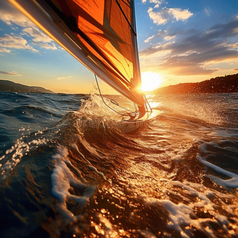 Exhilarating Experience of Windsurfing from a First-person Perspective ...