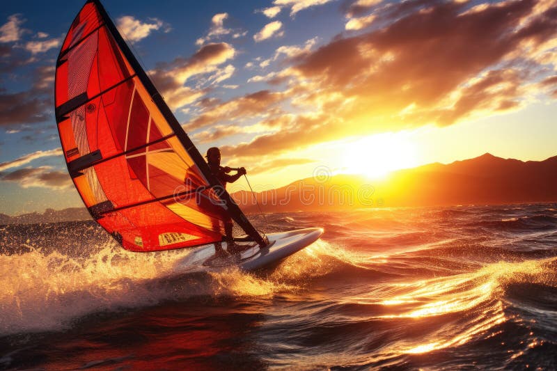 Exhilarating Experience of Windsurfing from a First-person Perspective ...