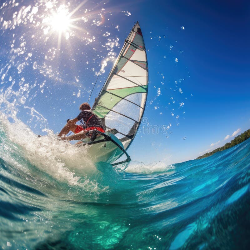 Exhilarating Experience of Windsurfing from a First-person Perspective ...