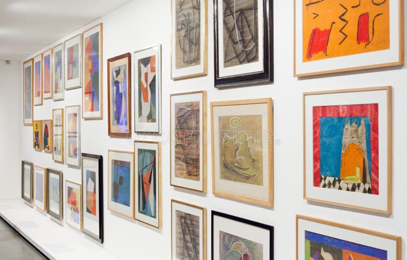 Exibition of Abstract Painter Serg Polyakov Editorial Stock Image ...