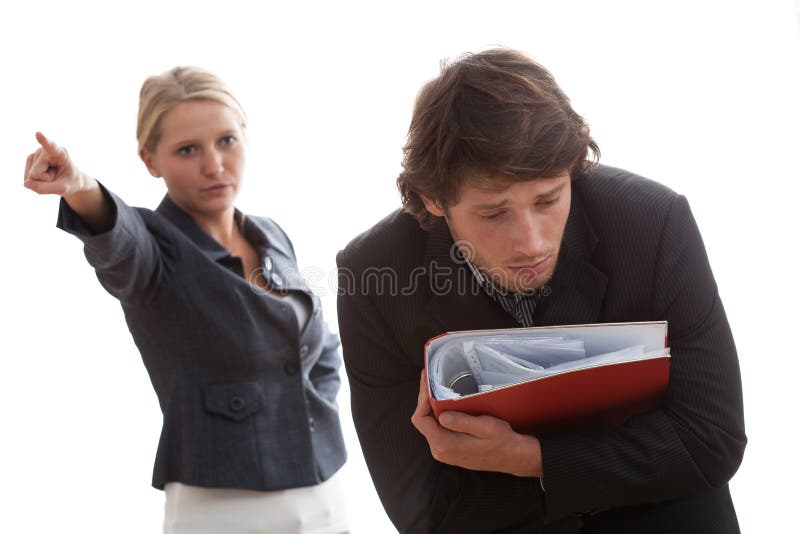 Exigent boss stock photo. Image of bullied, isolated - 39530272