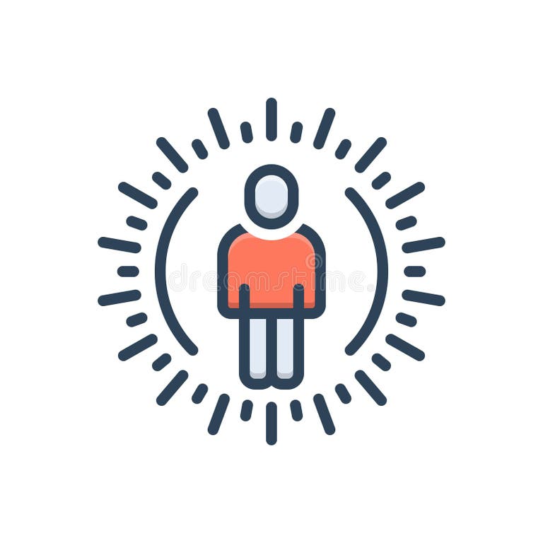 Color Illustration Icon for Existence, Alive and Existing Stock ...