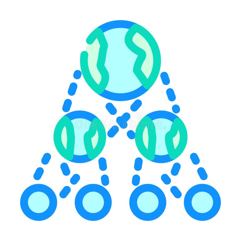 The Existence of Parallel Universes Color Icon Vector Illustration ...