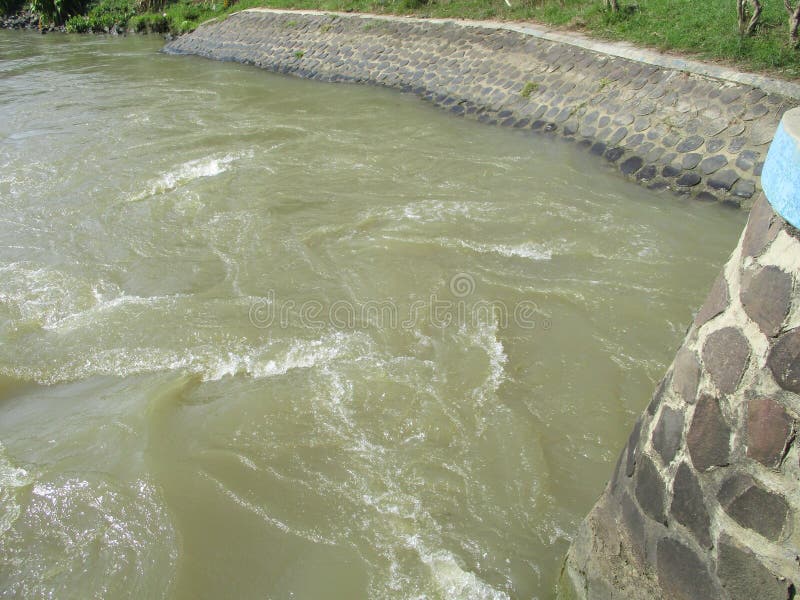 The Existing Dam is in Indramayu Regency West Java Stock Photo - Image ...