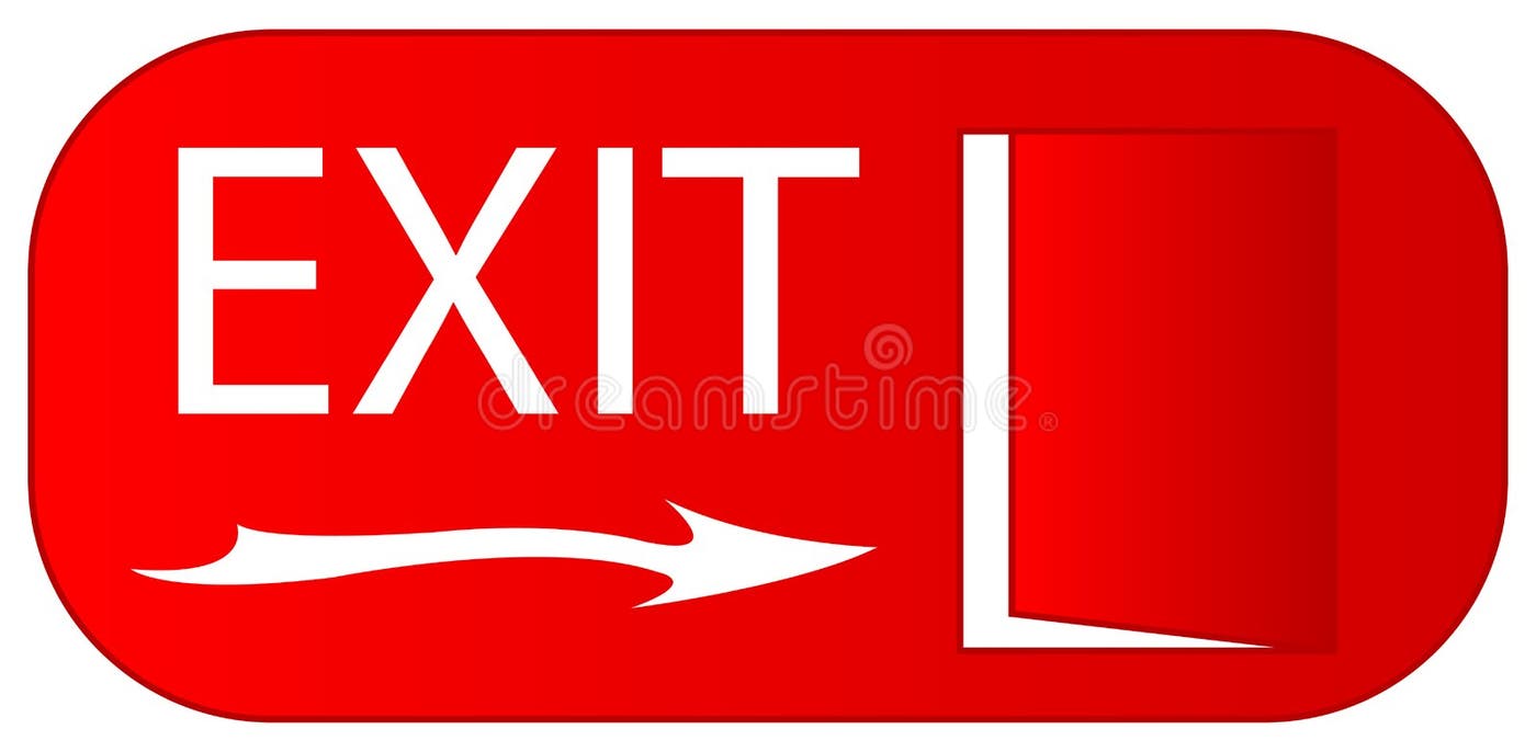 Red Exit Sign Stock Illustrations – 8,047 Red Exit Sign Stock ...
