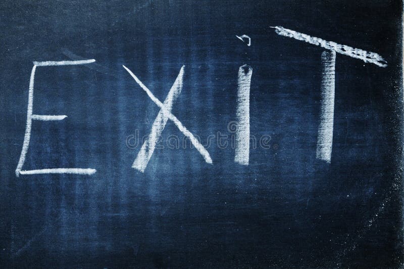 Exit stock image. Image of direction, help, written, calligraphy - 14937487
