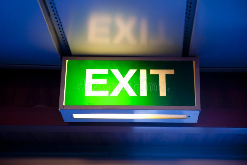 Exit Sign stock photo. Image of exit, directional, medical - 27830642