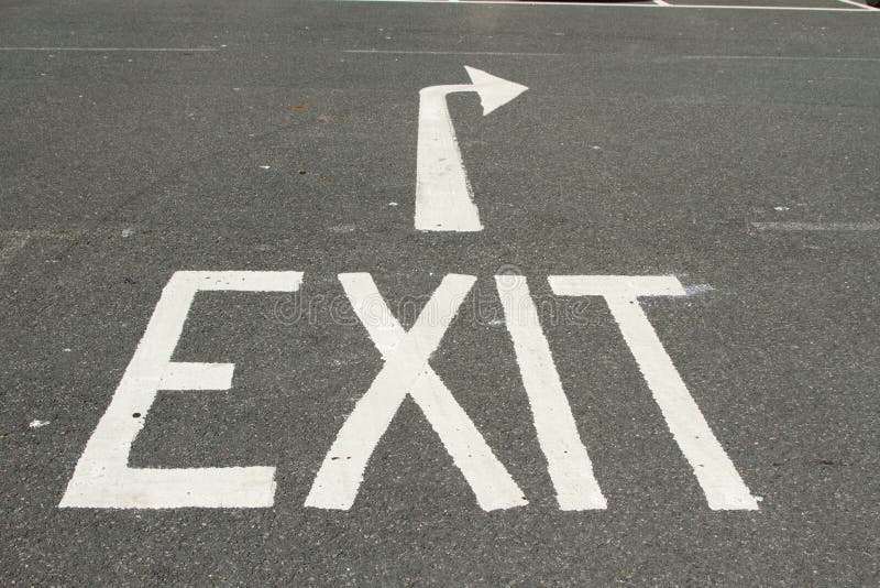 Exit. stock image. Image of message, direction, exit - 25010505