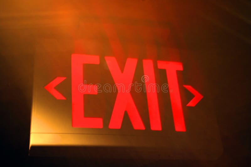 Exit Sign stock image. Image of code, hall, interior, exit - 1528869