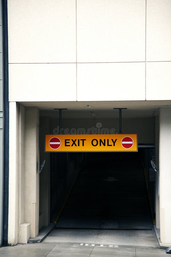 Exit only stock image. Image of detail, entrance, exit - 25664763