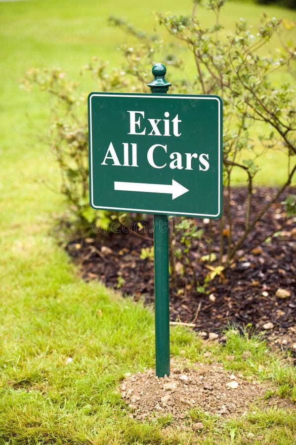 Exit All Cars Sign Stock Photos - Free & Royalty-Free Stock Photos from ...