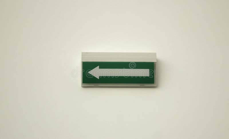 An Exit with Arrow in a Parking Garage Stock Photo - Image of concrete ...