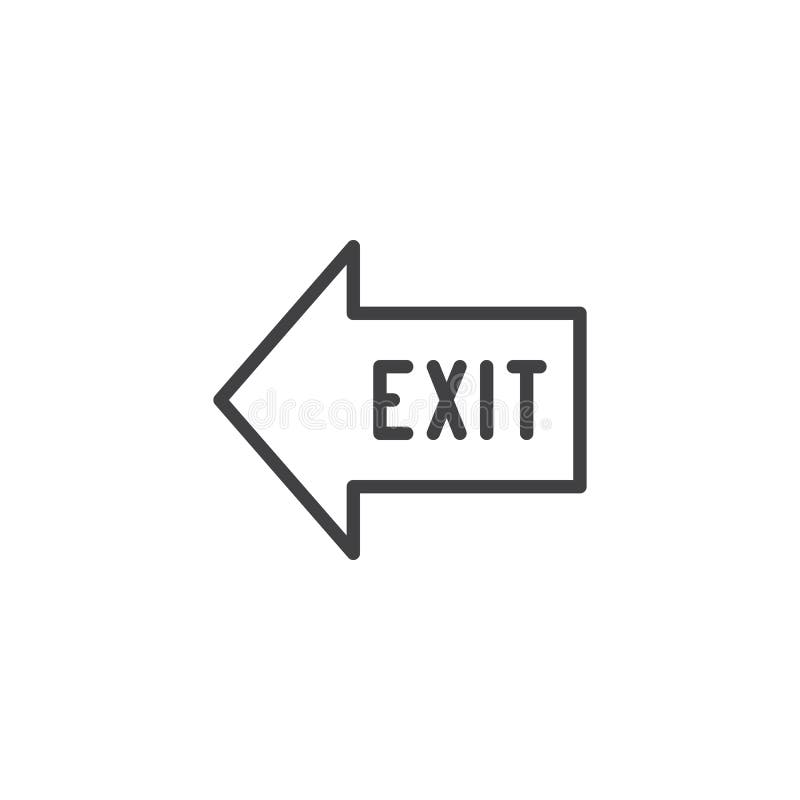 Exit Arrow Icon Stock Illustrations – 9,061 Exit Arrow Icon Stock ...