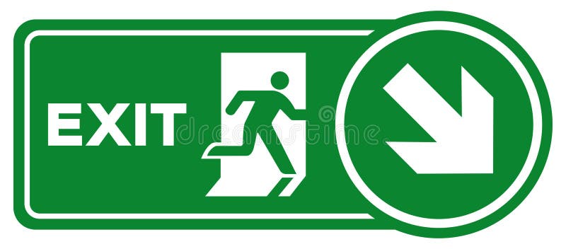 Exit Arrow Right Symbol Sign, Vector Illustration, Isolate on White ...
