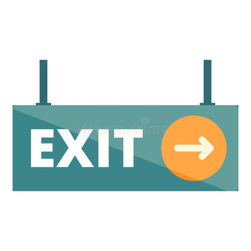 Exit Board Subway Icon Cartoon Vector. Map Transport Stock Vector ...
