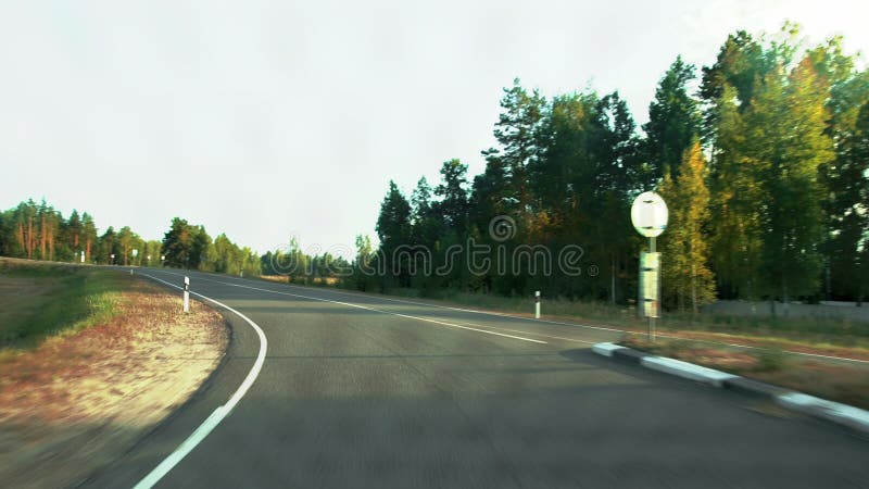 Exit from Bridge Flyover of Road Interchange Ramp, Entrance To Motorway ...