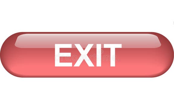 Exit Button stock vector. Illustration of leaving, away - 2232939