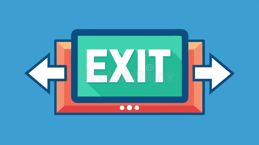 Exit Button Application Exit Program Termination User Interface Icon