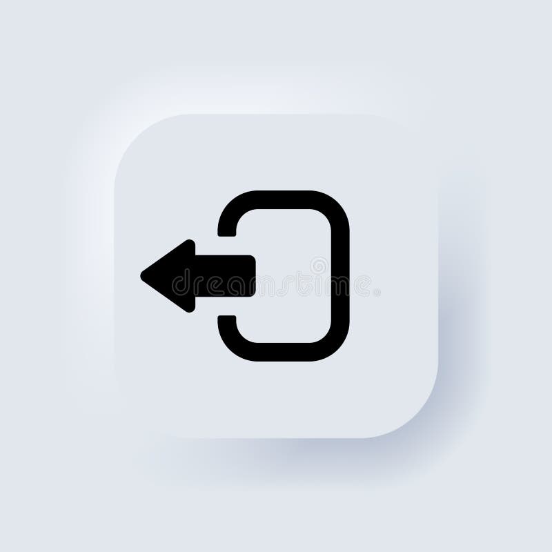 Exit Button stock vector. Illustration of leaving, away - 2232939