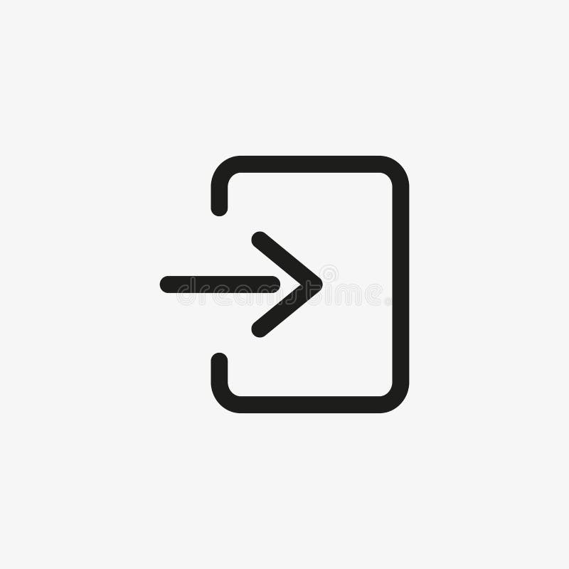 Exit Button Sign. Log Out, Sign Out Button Icon for Website and App ...