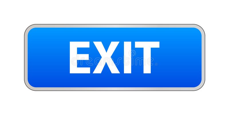 Exit button stock vector. Illustration of computer, click - 183983802 Exit button stock vector. Illustration of computer, click - 183983802