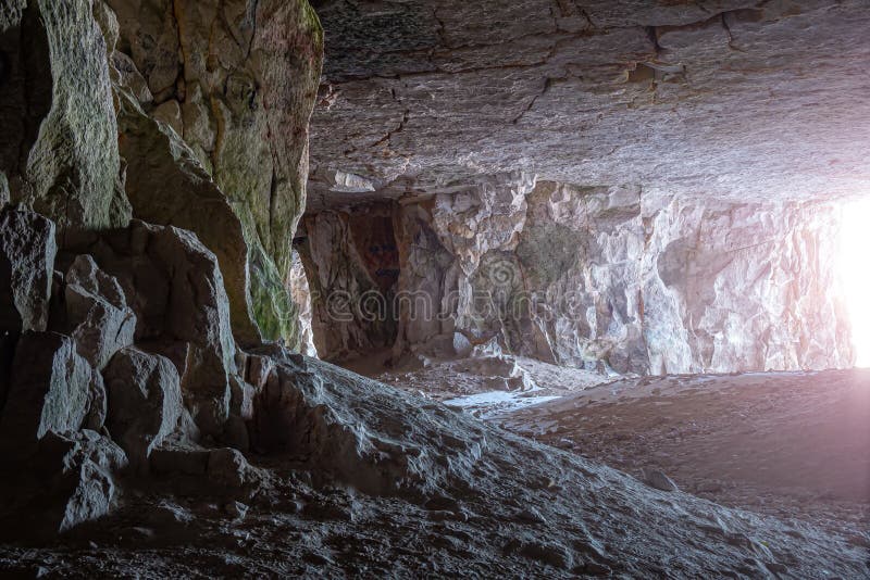 Exit from the Cave To the Light Stock Photo - Image of exit, debris ...