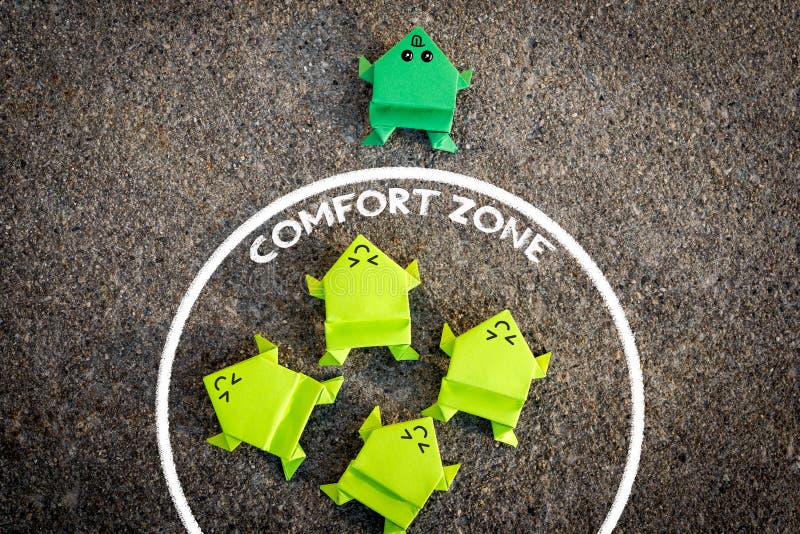 Exit from the Comfort Zone Concept Stock Image - Image of inspiration ...