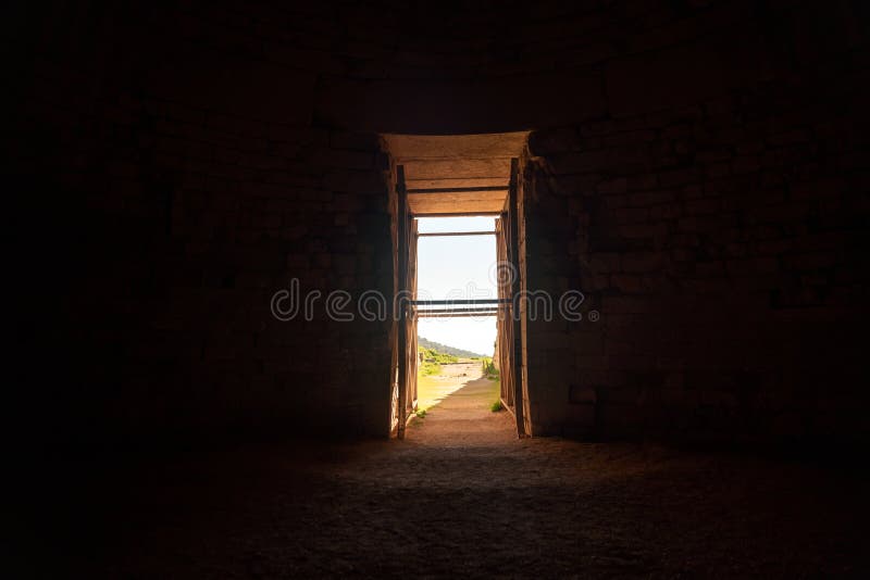 Exit from a dark room stock image. Image of architecture - 260646613
